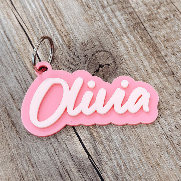 Custom Name Key Ring – Little Dottie