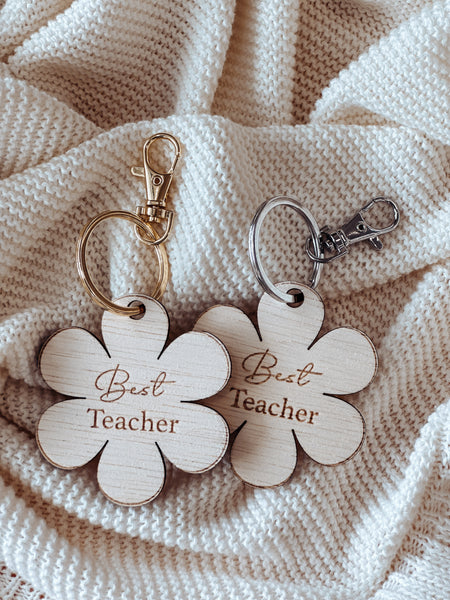 Best Teacher | Key Ring – Little Dottie