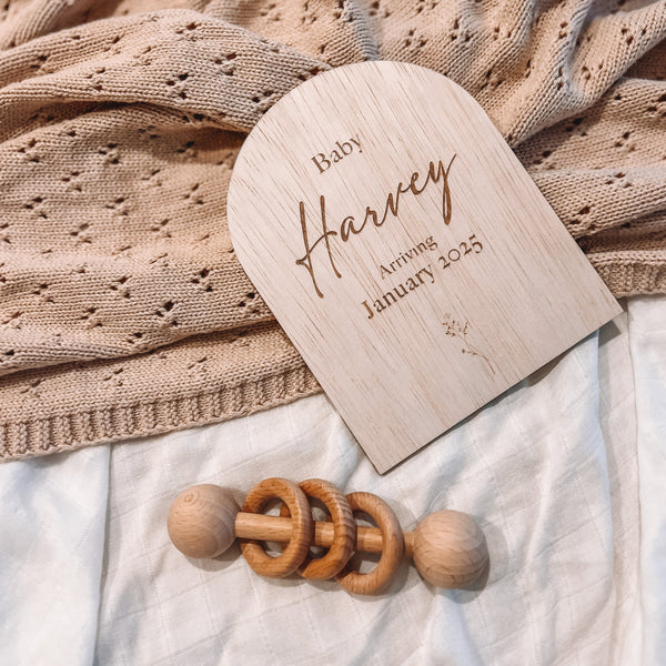 Pregnancy Announcement Plaque | Arch – Little Dottie