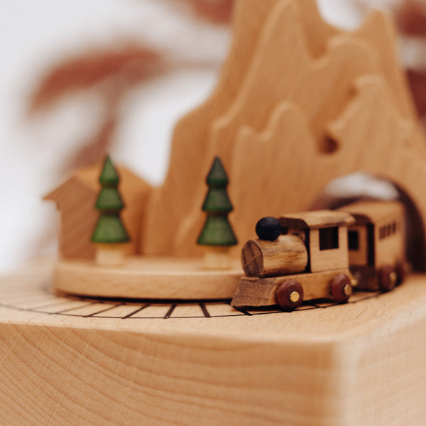 PRE-ORDER Wooden Musical Train Carousel – Little Dottie